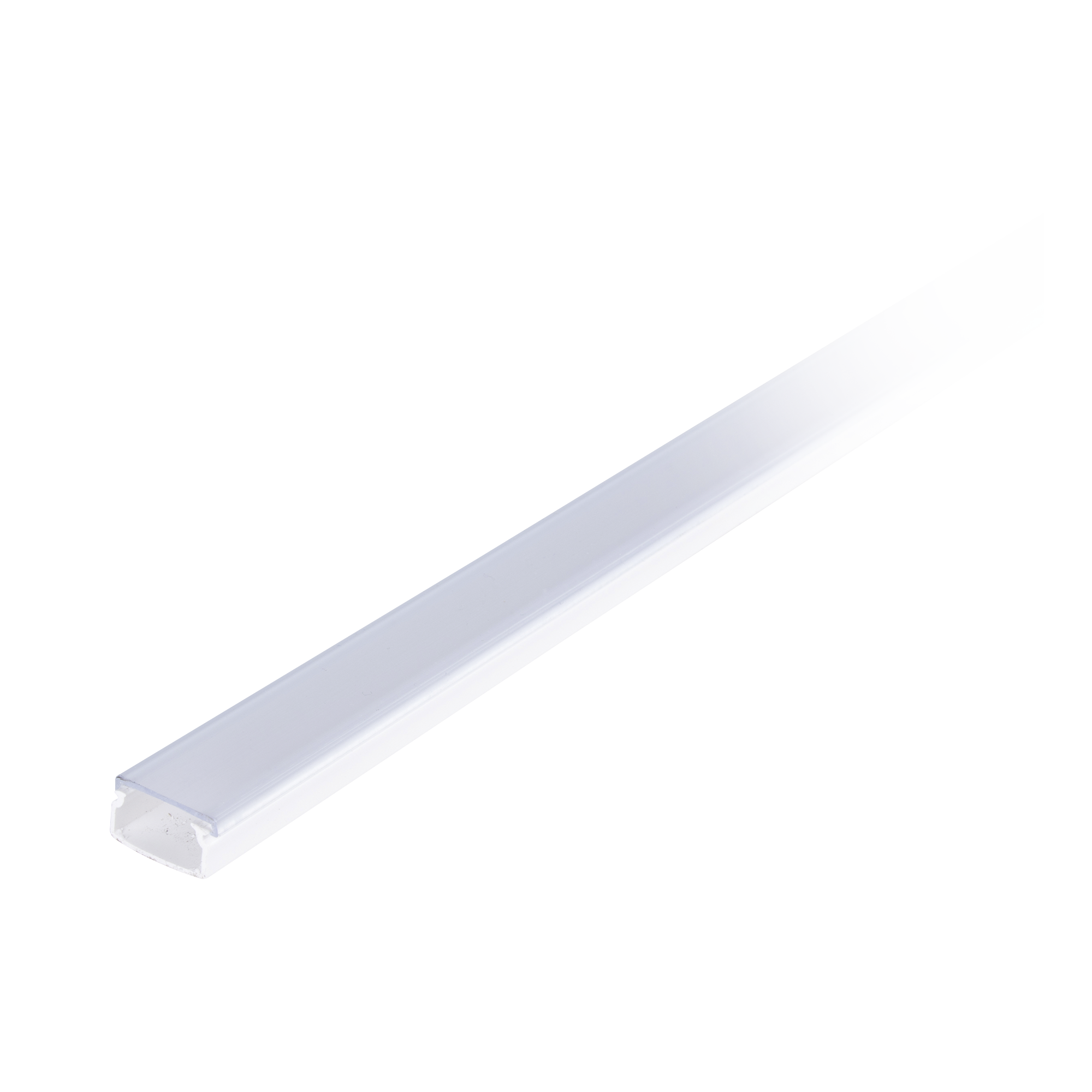 Canaleta blanca con tapa transparente de PVC auto extinguible, ideal p ...